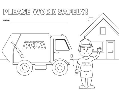 Garbage Collector Coloring Page