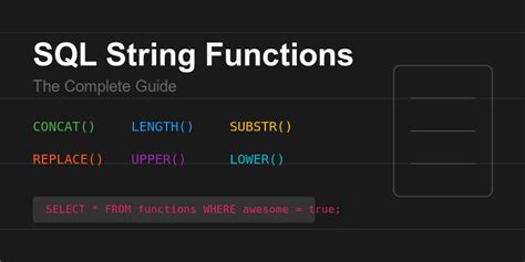 Sql String Functions The Complete Guide By Uma Mahesh Dasari Jan