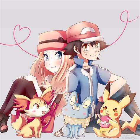 Ash And Serena Ash And Serena Fan Art Fanpop