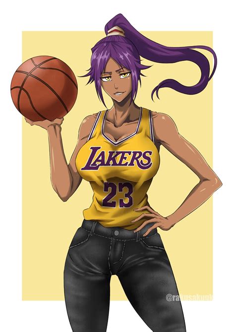 Shihouin Yoruichi Bleach And 1 More Drawn By Rakusakugk Danbooru