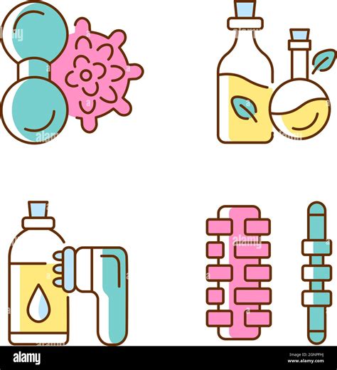 Hand Massagers Rgb Color Icons Set Stock Vector Image And Art Alamy