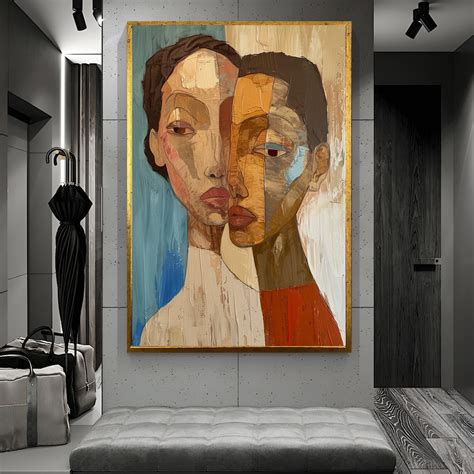 Lesbian Artwoman Portrait Contemporary Art Wall Hangings Large Wall