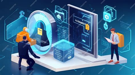 premium photo cybersecurity and data protection illustrate