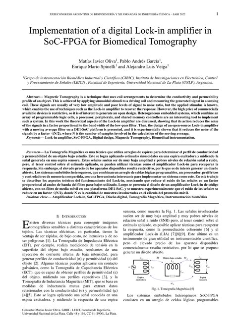 pdf implementation of a digital lock in amplifier in soc fpga for