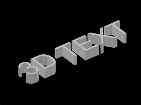 Is It Possible To Extrude Text In Autocad AutoCAD D Modelling Rendering AutoCAD Forums