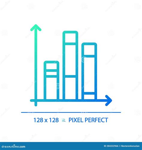 Stacked Column Diagram Blue Statistic Report Chart Cartoon Vector