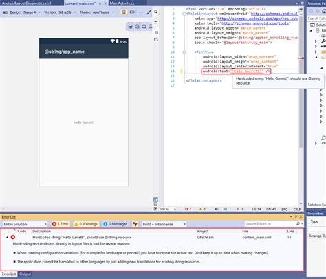 Android レイアウト診断 Xamarin Microsoft Learn
