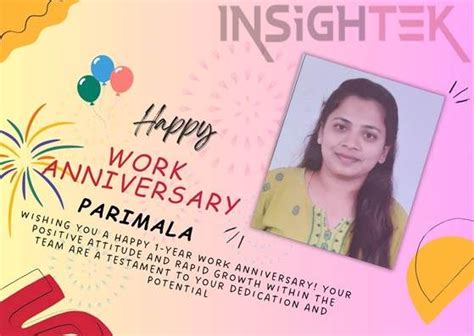 Pasupuleti Parimala On Linkedin I Am Delighted To Announce That I Am Celebrating 1 Year Of