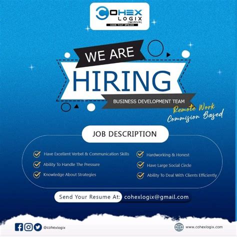 Cohex Logix On Linkedin Cohex Logix Cohexlogix Hiring Team Communication Network Resume