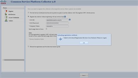 Trial Collector Instalation With Problem Cisco Community