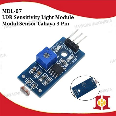 Jual Mdl 07 Light Sensor Cahaya Ldr Module Photoresistor Photosensitive