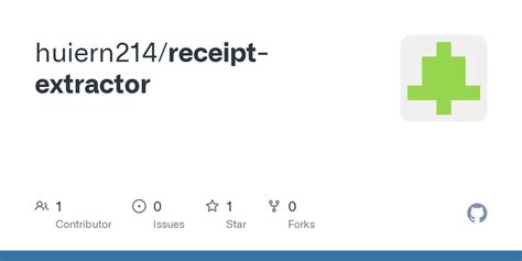 github huiern214 receipt extractor