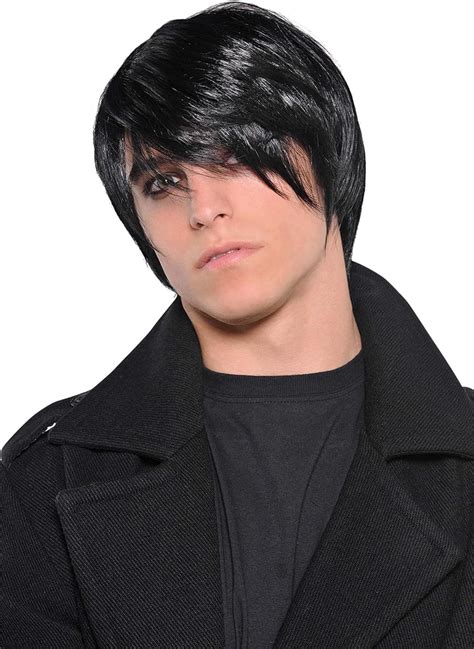 Amscan 840805 Black Emo Wig For Men 1 Piece