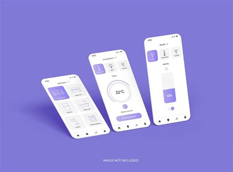 Premium Psd Customizable Mockup With Separated Mobile Phone Screens