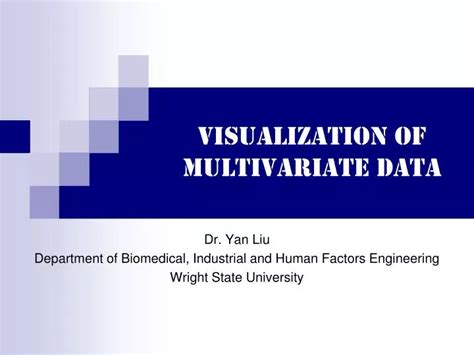 Ppt Visualization Of Multivariate Data Powerpoint Presentation Free