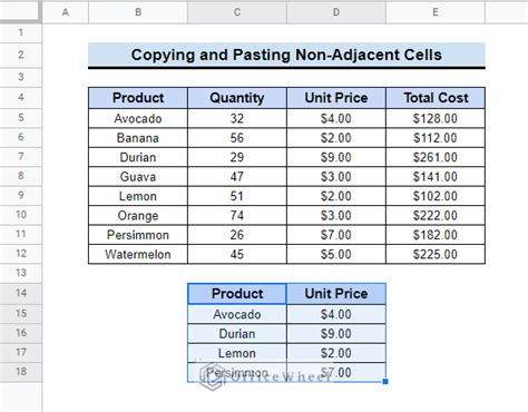 How To Copy And Paste Multiple Cells In Google Sheets Ways