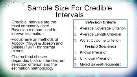 SESSION Bayesian Sample Size Bayesian Sample Size