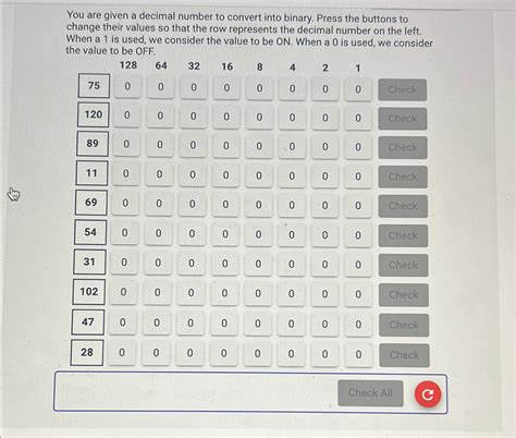 Solved You Are Given A Decimal Number To Convert Into Chegg Com