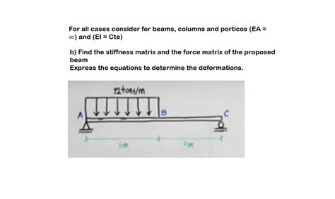 For All Cases Consider For Beams Columns And
