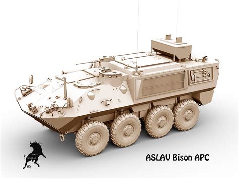 Aslav Bison 3d Model 185 Max Fbx Obj Free3d