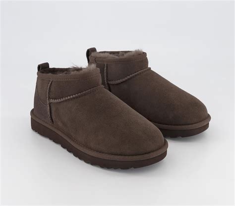 Ugg Classic Ultra Mini Boots Burnt Cedar Womens Ankle Boots