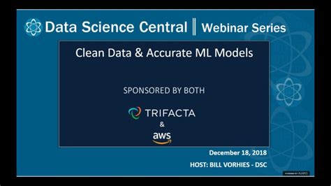 dsc webinar series clean data and accurate ml models