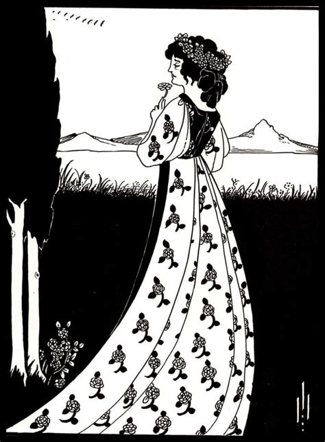 Art Nouveau Black And White Poster