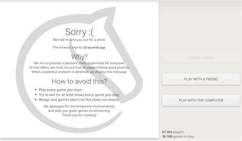 Temporary Ban On Games After Too Frequent Cancellations Goes Into Minus Time · Issue 13122