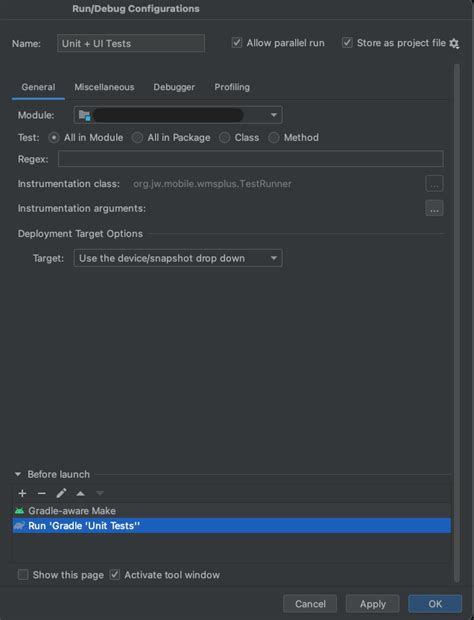 How To Run All Unit And Instrumented Tests With One Click In Android Studio Stack Overflow