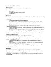 Lecture Four Mating Systems Docx Lecture Four Mating Systems Mating Systems The Ability Of