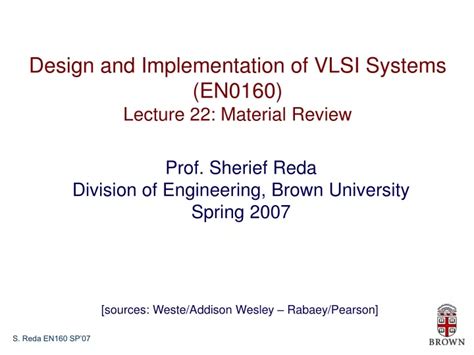 Ppt Design And Implementation Vlsi Systems Material Review Powerpoint