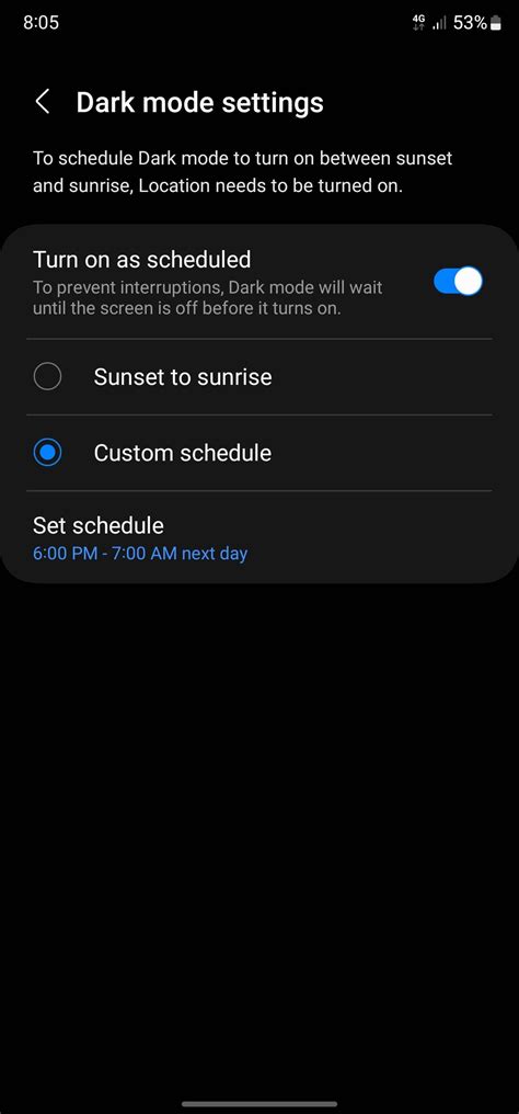 Dark Mode Setting Samsung Members