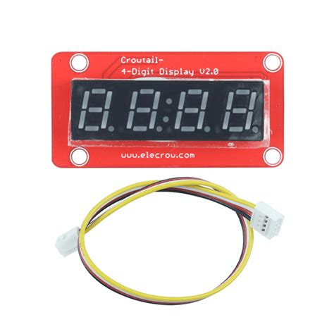 Crowtail 4 Digit Display Grove Compatible
