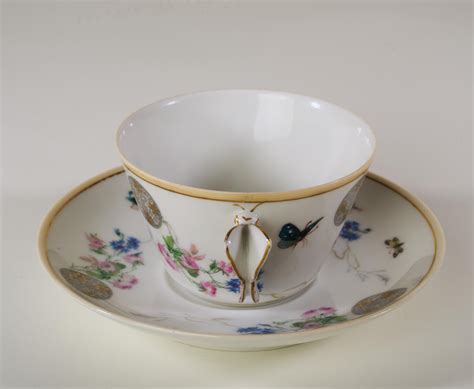 Haviland Limoges Butterfly Handled Cup And Saucer Set 1879 1889