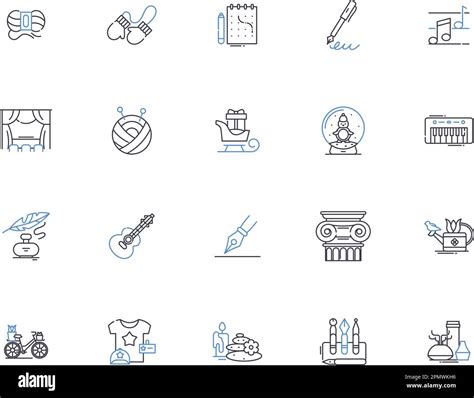 Creativity Outline Icons Collection Inventive Resourceful Innovative
