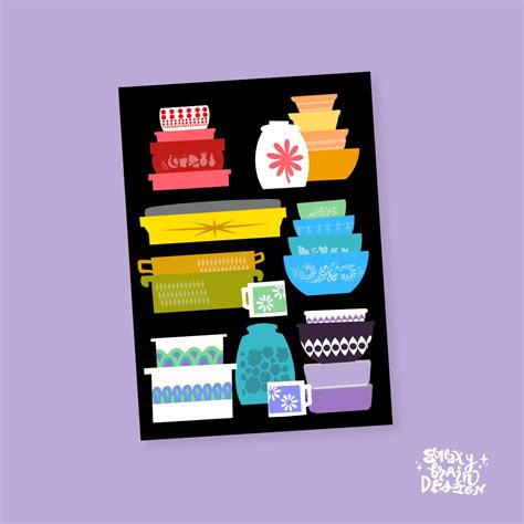 Rainbow Pyrex Print Galaxy Brain Design