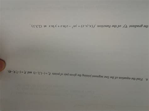 Solved Find The Equation Of The Line Segment Joining The Chegg Com