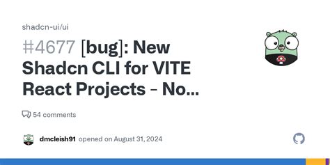 Bug New Shadcn Cli For Vite React Projects No Tailwind Css Configuration Found · Issue