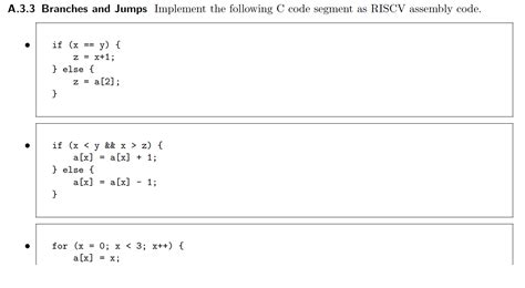 A3 Riscv Assembly Programming In This Question You