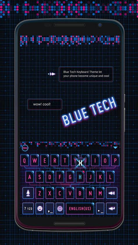 Android Için Blue Tech Keyboard Theme Apk İndir