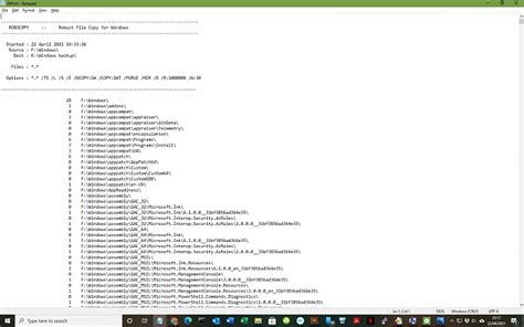 Backup And Compare With Robocopy Not Working Windows 10 Forums