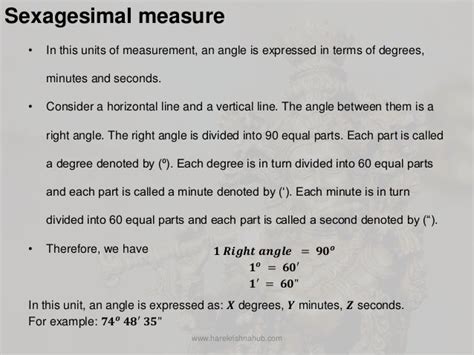 Angles And Units Of Angular Measurements