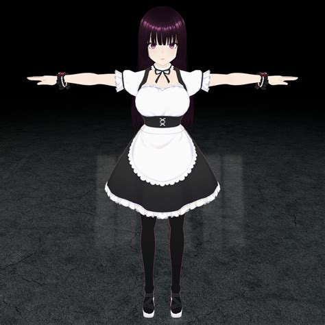 Character Rigged Anime Girl Free Women Models Blenderkit