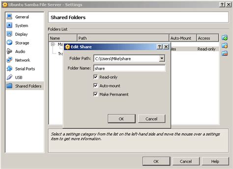 virtualbox mount shared folder glassnbvmb