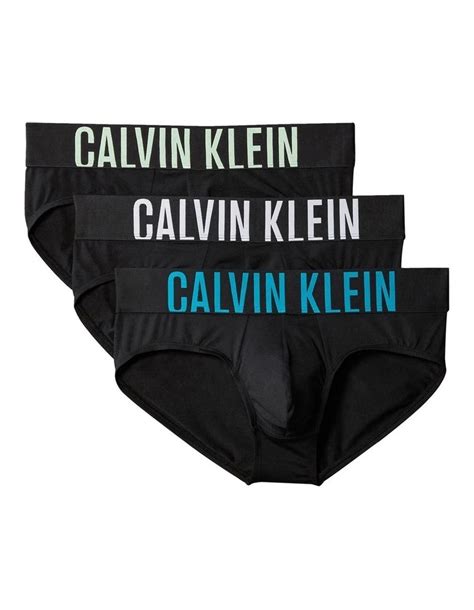 Calvin Klein Intense Power Hip Brief 3 Pack In Black Myer