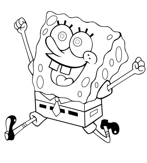 Gambar Mewarnai Spongebob
