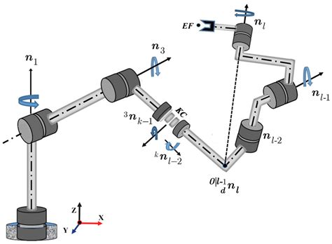 Exoskeleton And Coordinate Frames Of The 7 Dof Human Arm Model