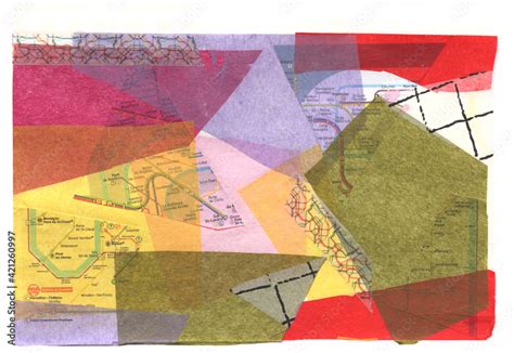 Artistic Background Collage From Different Texture Elements Stock