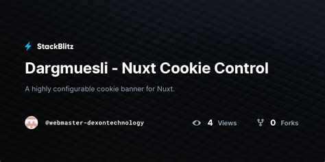 Dargmuesli Nuxt Cookie Control Stackblitz
