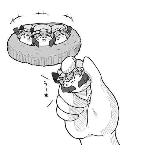 Anon And Yukkuri Remilia Touhou Drawn By Gaganbo One Yukkuri Place